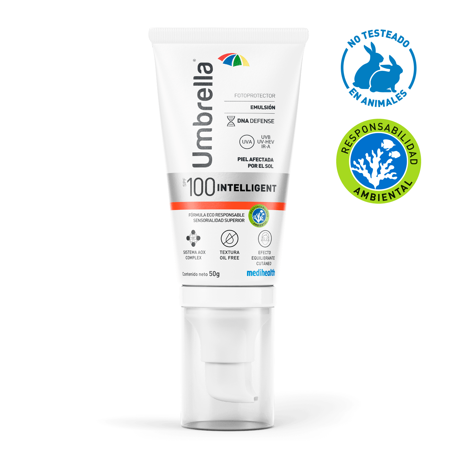 UMBRELLA INTELLIGENT EMULSIÓN SPF 100 x 50 GR RF